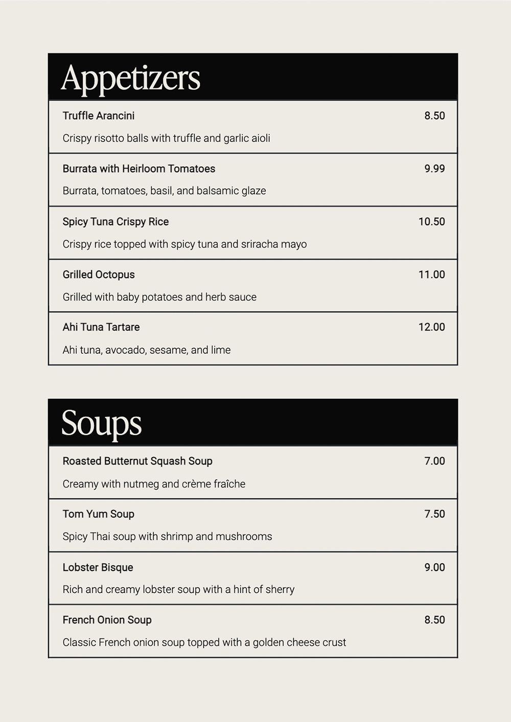 MenuMaker.io App | Restaurant Menu Generator