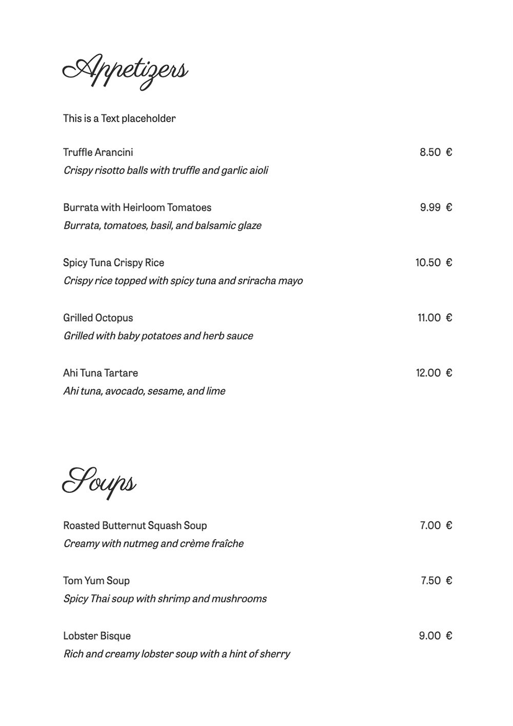 MenuMaker.io App | Restaurant Menu Generator