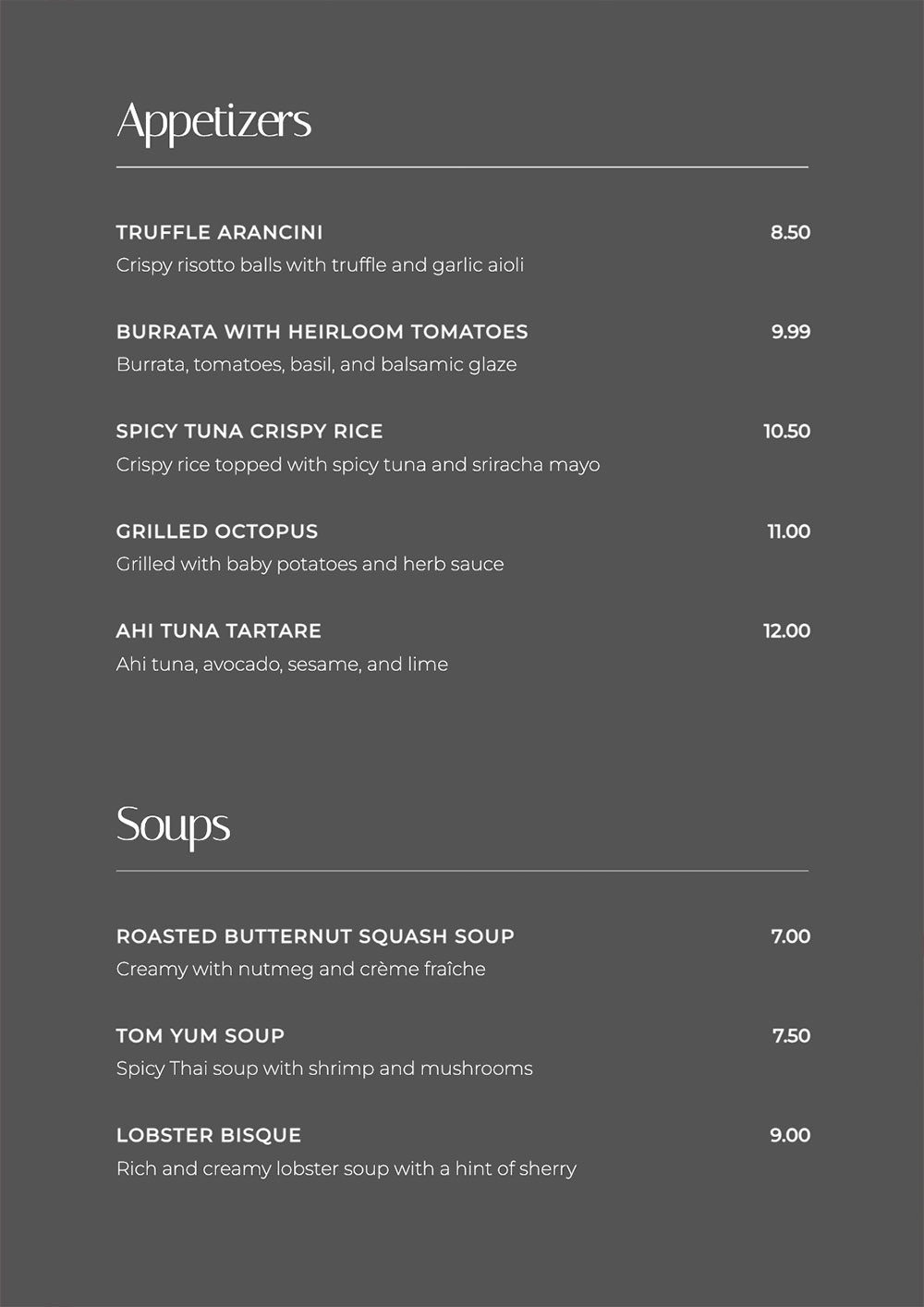 MenuMaker.io App | Restaurant Menu Generator