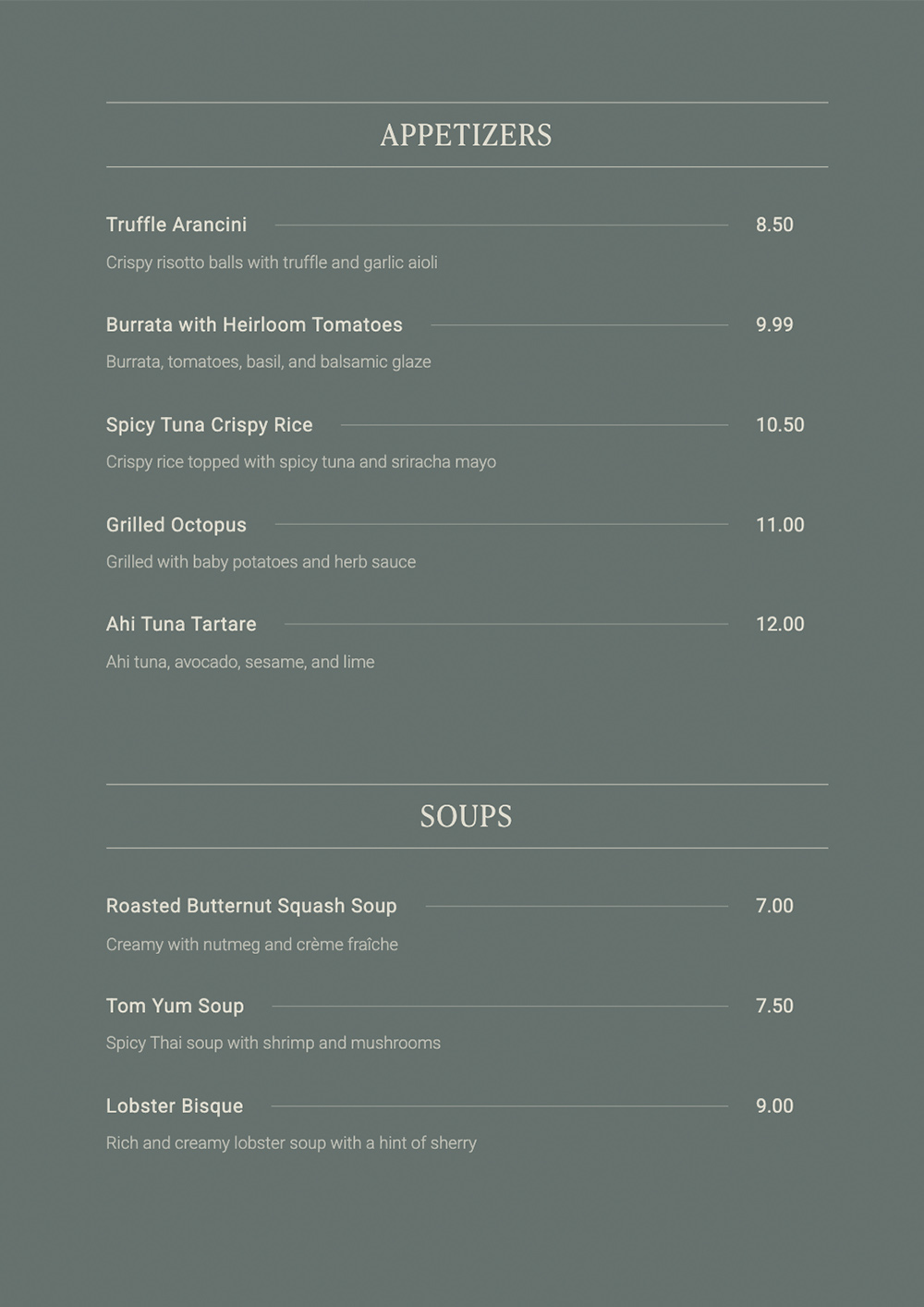 MenuMaker.io App | Restaurant Menu Generator