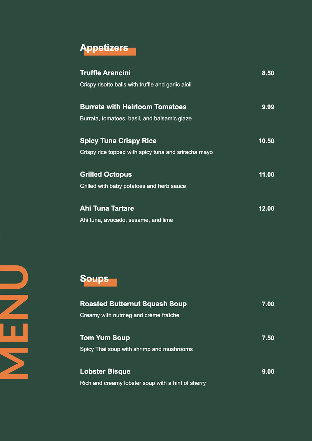 MenuMaker.io App | Restaurant Menu Generator