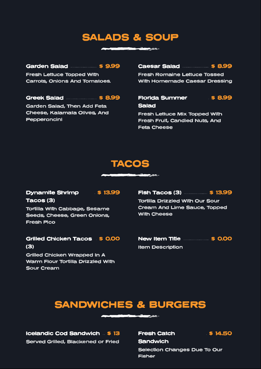 MenuMaker.io App | Restaurant Menu Generator